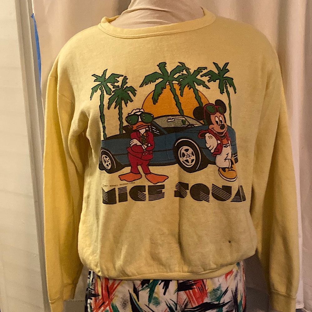 Street Wear Mice Squad Walt Disney Vintage 1980s Swea… - Gem